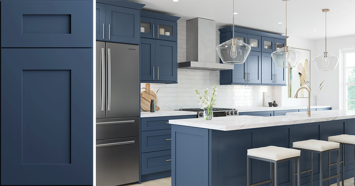 Elegant Shaker Square Cabinet Doors - Hart & Sapp Cabinet Co.
